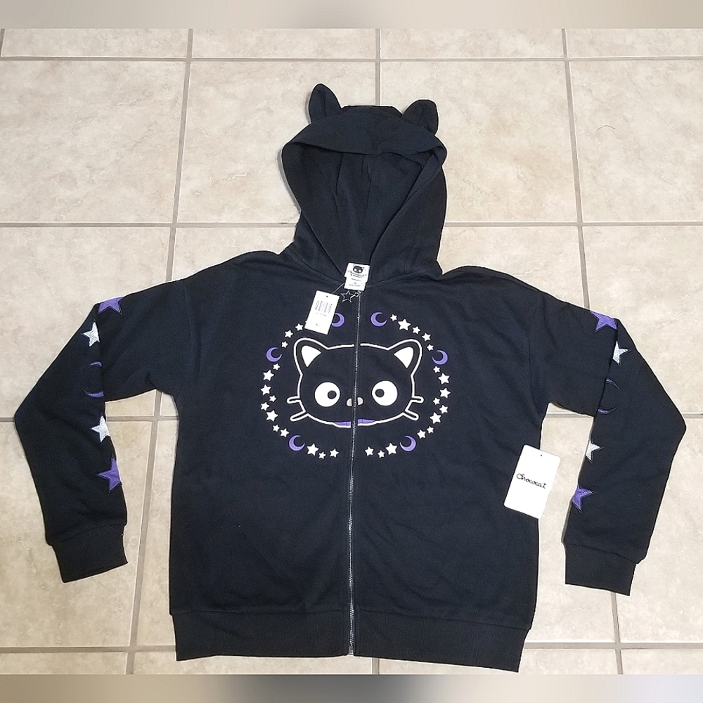 Sanrio Chococat Celestial Cat Ears Zip Hoodie (Medium) - Gem